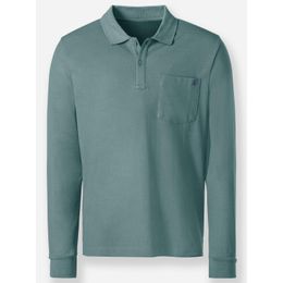 Catamaran Herren Langarm-Poloshirt, jade, Gr&ouml;&szlig;e 44/46