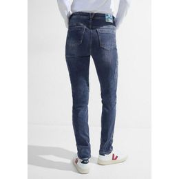 Cecil Comfort-fit-Jeans aus Baumwolle mit Stretchanteil, blau