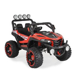 Moni Kinder Elektroauto Jeep Jakarta BLK-819, Fernbedienung, MP3, vier Motoren rot