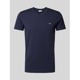 Gant Regular Fit T-Shirt mit Label-Stitching