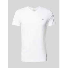 Gant Regular Fit T-Shirt mit Label-Stitching