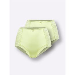 w&auml;schepur w&auml;schepur Damen Taillenslip mit Spitzen-Details, pistazie, Gr&ouml;&szlig;e 52/54