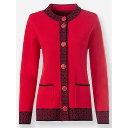 WITT Damen Strickjacke mit Modal-Anteil, rot, Gr&ouml;&szlig;e 48