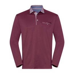 Hajo Herren Langarm-Shirt, bordeaux, Gr&ouml;&szlig;e 64/66