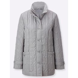 WITT Damen Steppjacke in w&auml;rmender Qualit&auml;t, steingrau, Gr&ouml;&szlig;e 50