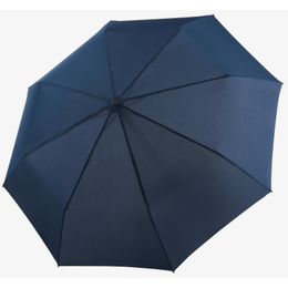 Taschenregenschirm Knirps "T.400 Extra Large Duomatic, Uni navy" blau (uni navy) Regenschirme Taschenschirme mit großem Schirmdach für 2 Personen
