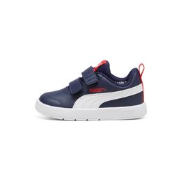 Puma Sneaker 'Courtflex V3' Jungen Gr&ouml;&szlig;e 35.5 navy / rot / wei&szlig;