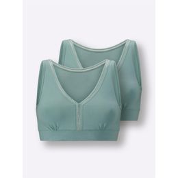 w&auml;schepur w&auml;schepur Damen Bustier mit Unterbrustband, jade, Gr&ouml;&szlig;e 40