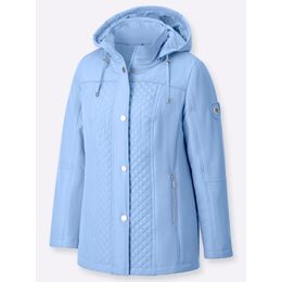 WITT Damen Steppjacke mit abnehmbarer Kapuze, eisblau, Gr&ouml;&szlig;e 36