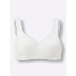 SuSa Damen Komfort-BH ohne B&uuml;gel, wei&szlig;, Gr&ouml;&szlig;e 75C