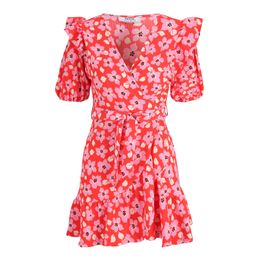 Dorothy Perkins Petite Kleid Damen Gr&ouml;&szlig;e 32 pink / rot / wei&szlig; Winterkleid