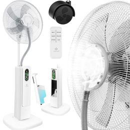 Kesser&reg; Stand-Ventilator Frosty mit Wasser Ultraschall-Spr&uuml;hnebel Wasserk&uuml;hlung , inkl. Fernbedienung Timer-Funktion , Luftbefeuchter Leise , Nebelfunktion , Raumbefeuchter , Standventilator