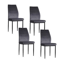 HTI-Living Stuhl Madison Velvet Grau