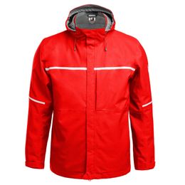 Qualitex HIGH QUALITY WORKWEAR Hardshelljacke RESIST rot Herren: S