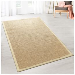 Karat Sisal-Teppich Amazonas Hellkork Mit Bordüre