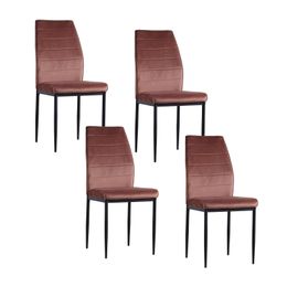 HTI-Living Stuhl Madison Velvet Braun