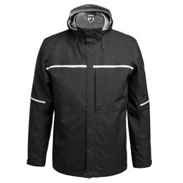 Qualitex HIGH QUALITY WORKWEAR Hardshelljacke RESIST schwarz Herren: 3XL