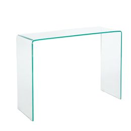 Riess Ambiente riess-ambiente Konsolentisch FANTOME - 100cm transparent Schreibtisch Ganzglastisch