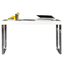 Riess Ambiente riess-ambiente Konsole WHITE DESK - 120cm wei&szlig; Hochglanz B&uuml;rotisch