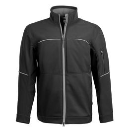 Qualitex HIGH QUALITY WORKWEAR Softshelljacke RESIST schwarz Herren: M