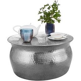 Wohnling Couchtisch Aluminium silber 60,0 x 60,0 x 30,5 cm