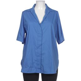 Selection by Ulla Popken Damen Bluse, blau, Gr. 46