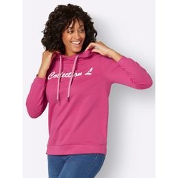 Kapuzensweatshirt Casual Looks Gr. 50, pink (fuchsia) Damen Sweatshirts