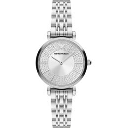 Quarzuhr Emporio Armani "AR11445" Armbanduhren silberfarben Damen Armbanduhr, Damenuhr, analog, Edelstahlarmband