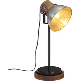 vidaXL - Schreibtischlampe 25 w Vintage-Silber 17x17x50 cm E27