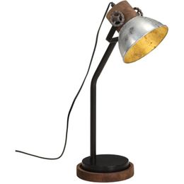 vidaXL - Schreibtischlampe 25 w Vintage-Silber 18x18x60 cm E27