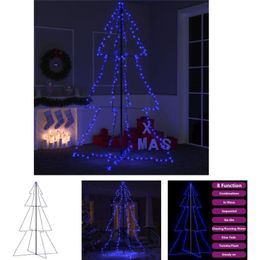 Weihnachtsbaum in Kegelform 240 LEDs Indoor Outdoor 118x180 cm - Weihnachtsbäume - Blau - The Living Store