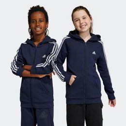 Adidas Essentials 3-Streifen Fleece Kapuzenjacke