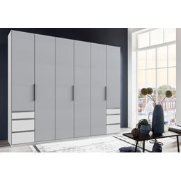 Kleiderschrank wimex "Level by fresh to go" Schränke Gr. B/H/T: 300 cm x 236 cm x 58 cm, 6 St., weiß (weiß, light grey) mit Schubladen