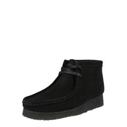 Clarks Originals Schn&uuml;rstiefelette 'Wallabee' Damen Gr&ouml;&szlig;e 37.5 schwarz Winterschuhe