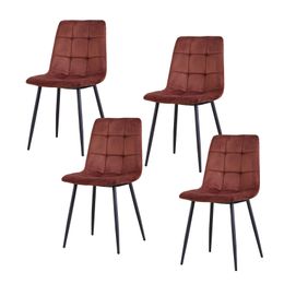 HTI-Living Stuhl Mesa Velvet 4er-Set