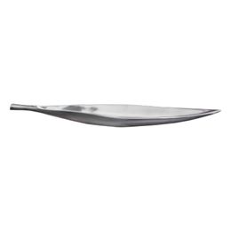 Riess Ambiente riess-ambiente Schale SILVER LEAF - 60cm silber Aluminium handgearbeitet Deko