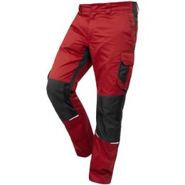 Qualitex HIGH QUALITY WORKWEAR Bundhose IND red dahlia/phantom Damen: 36 Herren: 42