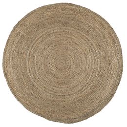 IB Laursen Runder Naturteppich aus Jute, Ø 120 cm, Natur