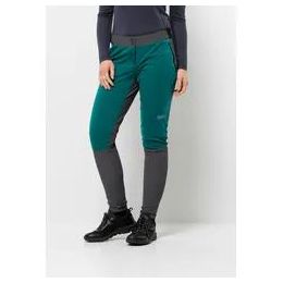 Fahrradhose Jack Wolfskin "MOROBBIA PANTS W" Gr. 42, Normalgrößen, grün (sea-green) Damen Hosen