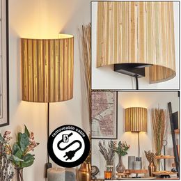 hofstein Viadores Wandleuchte Schwarz, 1-flammig