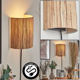 hofstein Viadores Wandleuchte Schwarz, 1-flammig