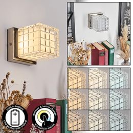 hofstein Medvik Wandleuchte LED Nickel-Matt, 1-flammig