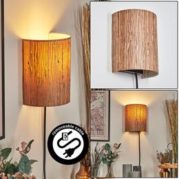 hofstein Viadores Wandleuchte Schwarz, 1-flammig
