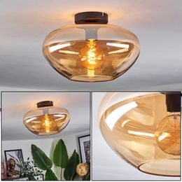 hofstein Mertola Deckenleuchte Glas 35 cm Bernsteinfarben, 1-flammig
