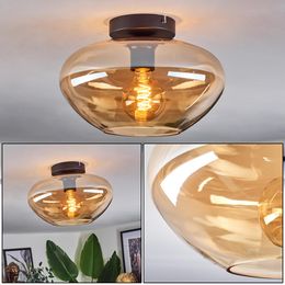 hofstein Mertola Deckenleuchte Glas 30 cm Bernsteinfarben, 1-flammig