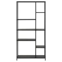 Miliboo Designer-Bücherschrank L79,5cm schwarzes Metall PODIUM