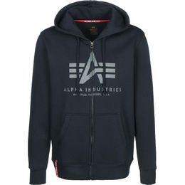 Alpha Industries Sweatjacke Herren Größe S marine / grau / rot / weiß
