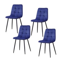 HTI-Living Stuhl Mesa Velvet Blau