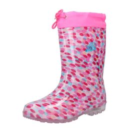 Lico Gummistiefel 'Power Blinky' Jungen Gr&ouml;&szlig;e 35 t&uuml;rkis / rosa / magenta
