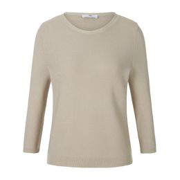 Peter Hahn - Rundhals-Pullover aus 100% SUPIMA -Baumwolle, beige, Gr. 40 / M - Baumwolle